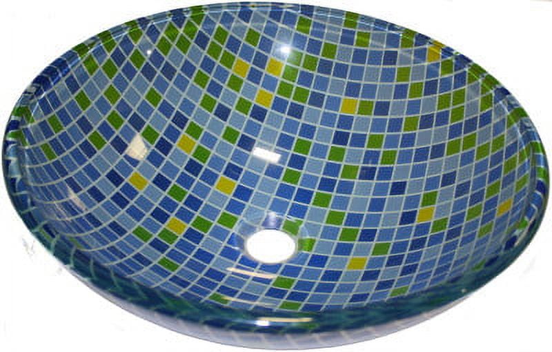 Above Counter Glass Vessel Basin - Mosaic - Walmart.com
