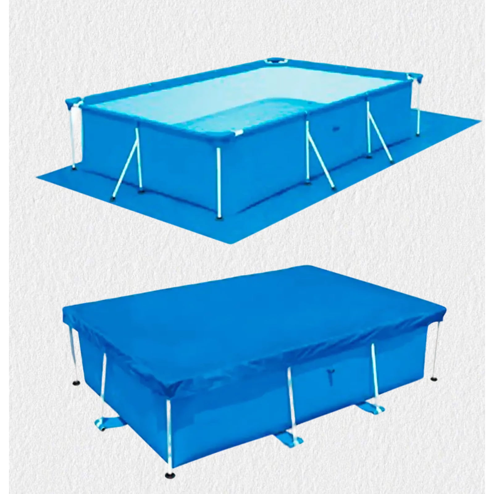 Above Ground 6-12ft Square Pool Cover – Solar Heating Cover for Pool ...