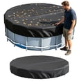 Above Ground Pool Cover, Waterproof Dustproof Solar Round Pool Cover ...