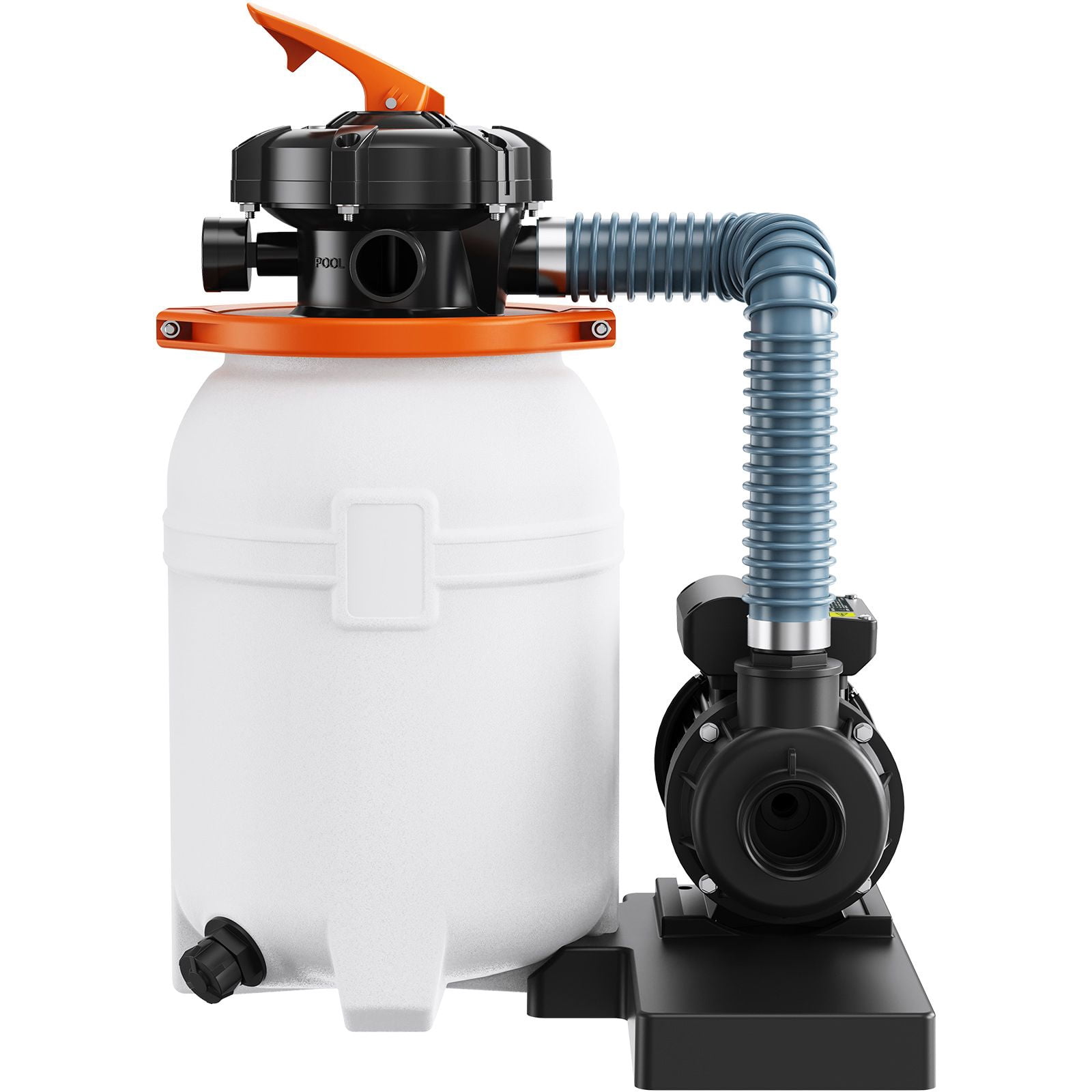 Above Ground Pool Sand Filter Pump System,10" 1585 GPH 0.33 HP Combo ...