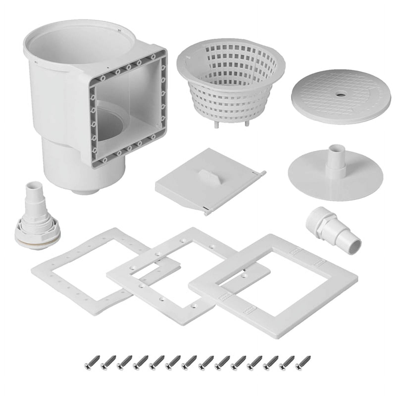 Above Ground Pool Skimmer Kit, Plastic White, 6" - Walmart.com