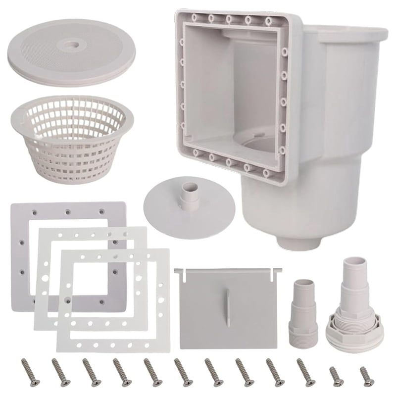 Above Ground Pool Skimmer,Thru-Wall Skimmer with Accessory, Swimming ...