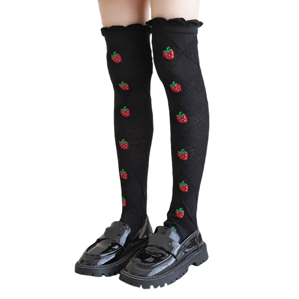 Above Knee Length Socks for Girls Soft and Breathable Long Tube ...