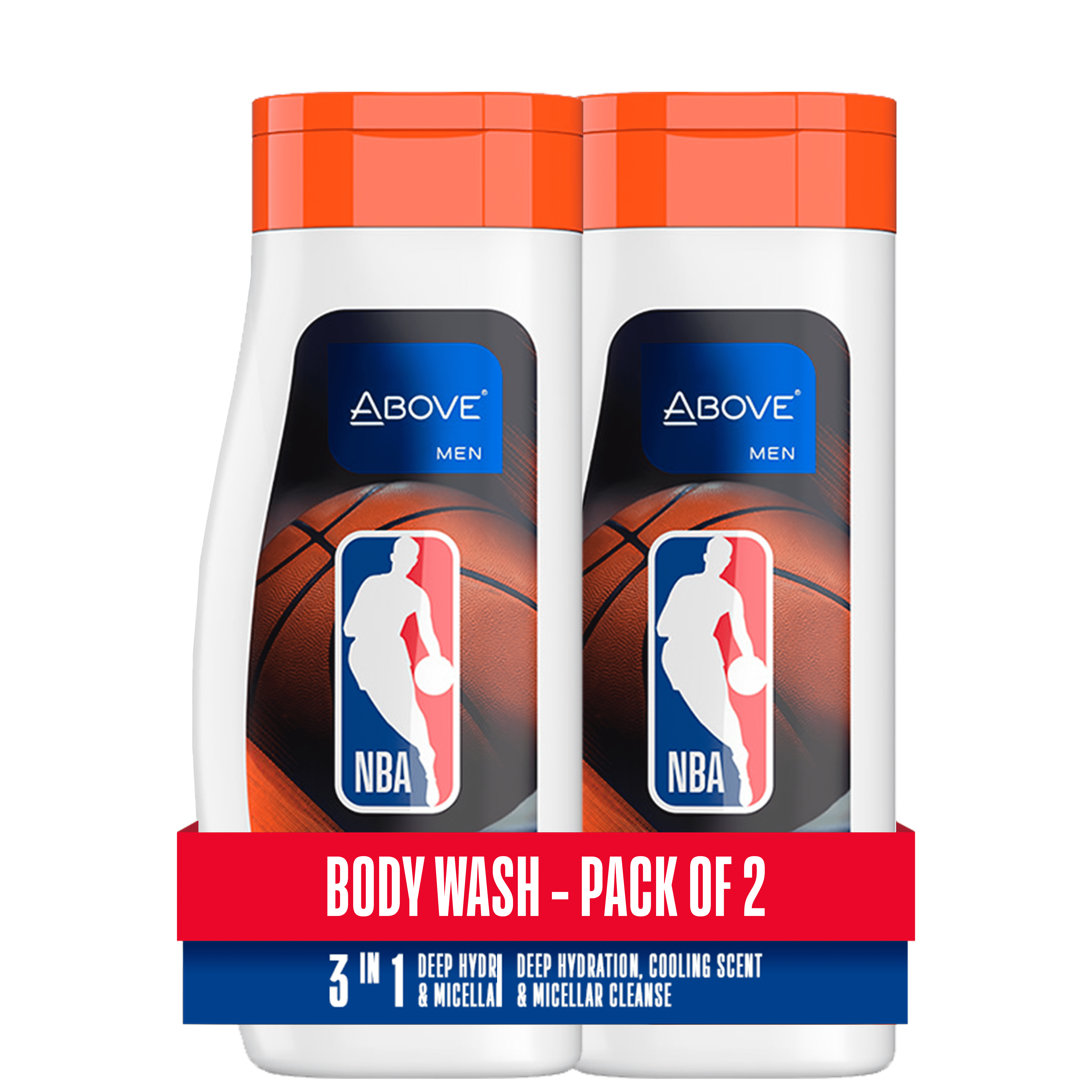 Above NBA Body Wash for Men, Game Ready, Deep Hydration & Energizing ...