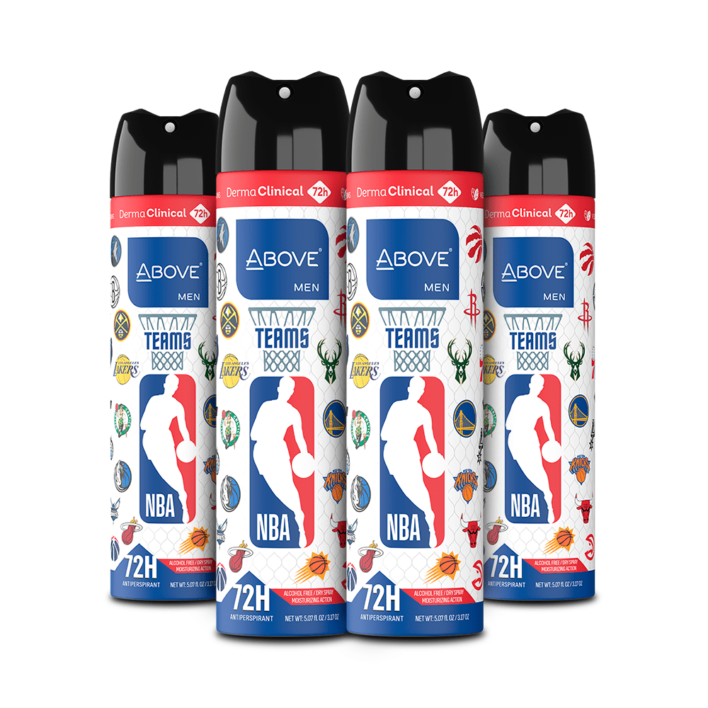 Above NBA Men Teams Antiperspirant Deodorant 72h Spray - 5.07 fl. oz ...