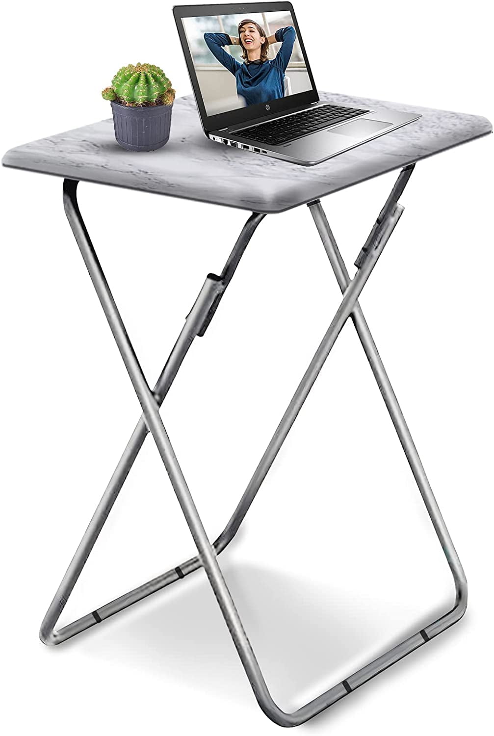 Walmart's Foldable Tv Tray with Sturdy X-shaped Legs, Portable Snack ...