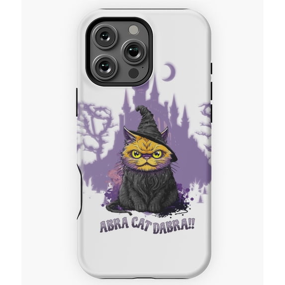 Abra Cat Dabra Creepy Cat Magic Phone Case for iPhone 16 15 14 13 12 11 ...