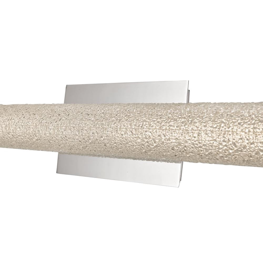 Abra Lighting 20" Hand Blown Diamond Glass Tube LED Vanity - Walmart.com
