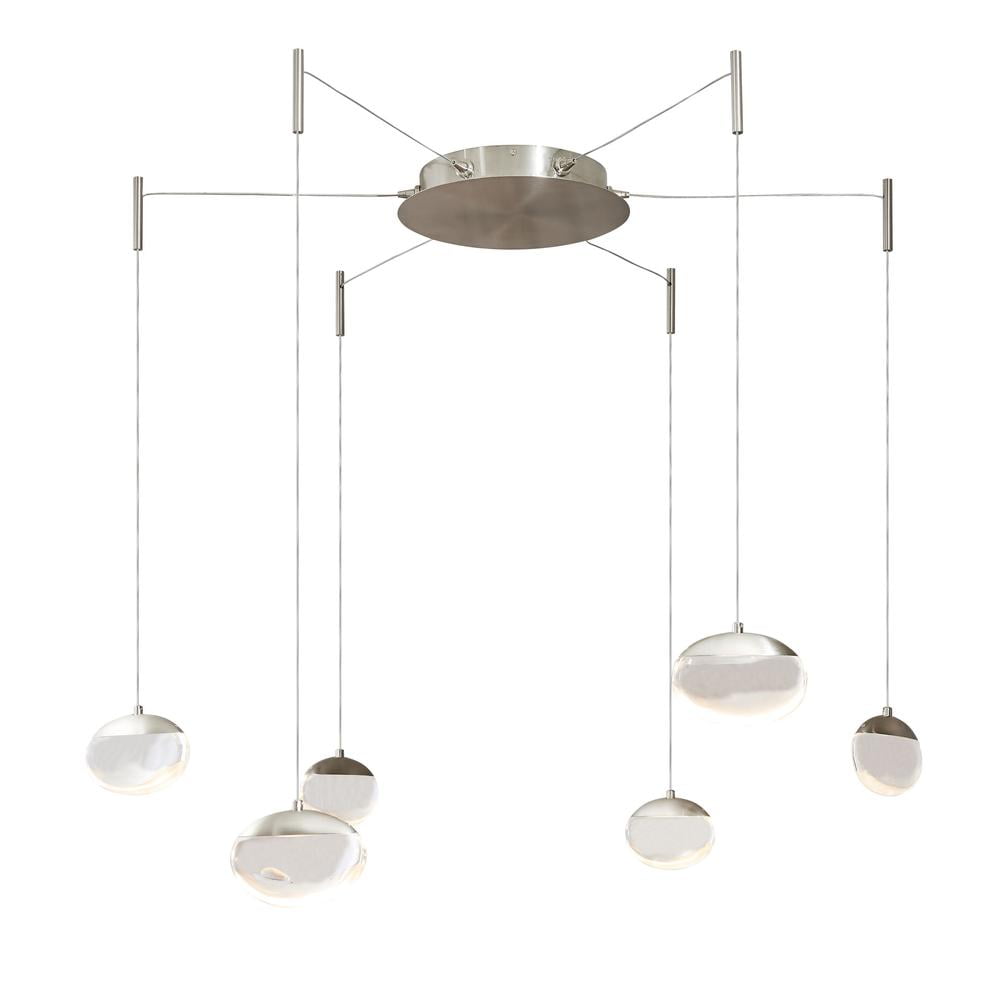 10063PN-BN-Athena-Abra Lighting-Athena - 36W 6 LED Octopus Pendant-1.4 ...