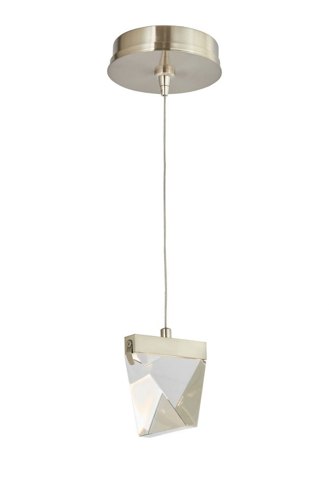 10070PN-BN-Atlas-Abra Lighting-Atlas - 5W 1 LED Pendant with Driver-3 ...
