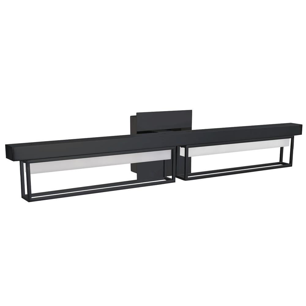 Abra Lighting Medium Framed Vanity with Frosted Glass Diffuser ...