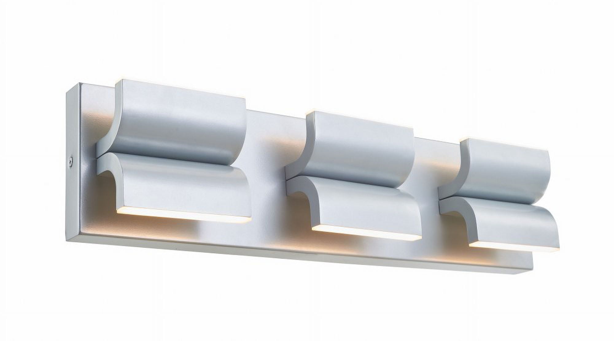 Abra Lighting Wet Location 6 Light Curved Aluminum Wall Fixture ...