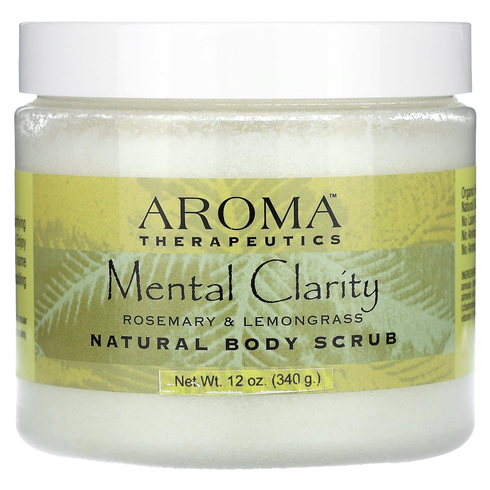 Abra Therapeutics Natural Body Scrub, Mental Clarity, Rosemary ...