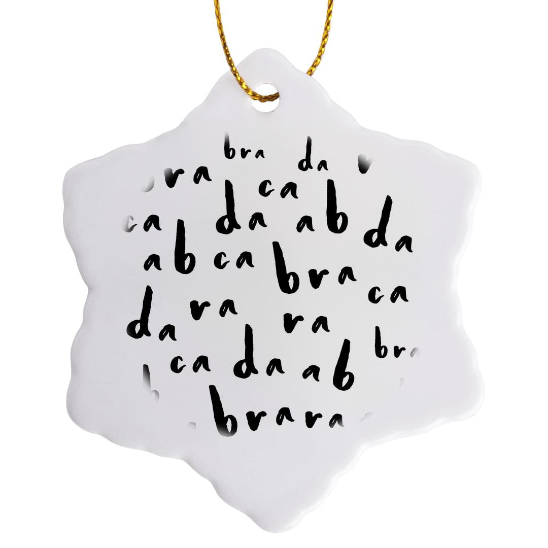 3drose, Abracadabra Funny Typography Design. Black Text on White ...