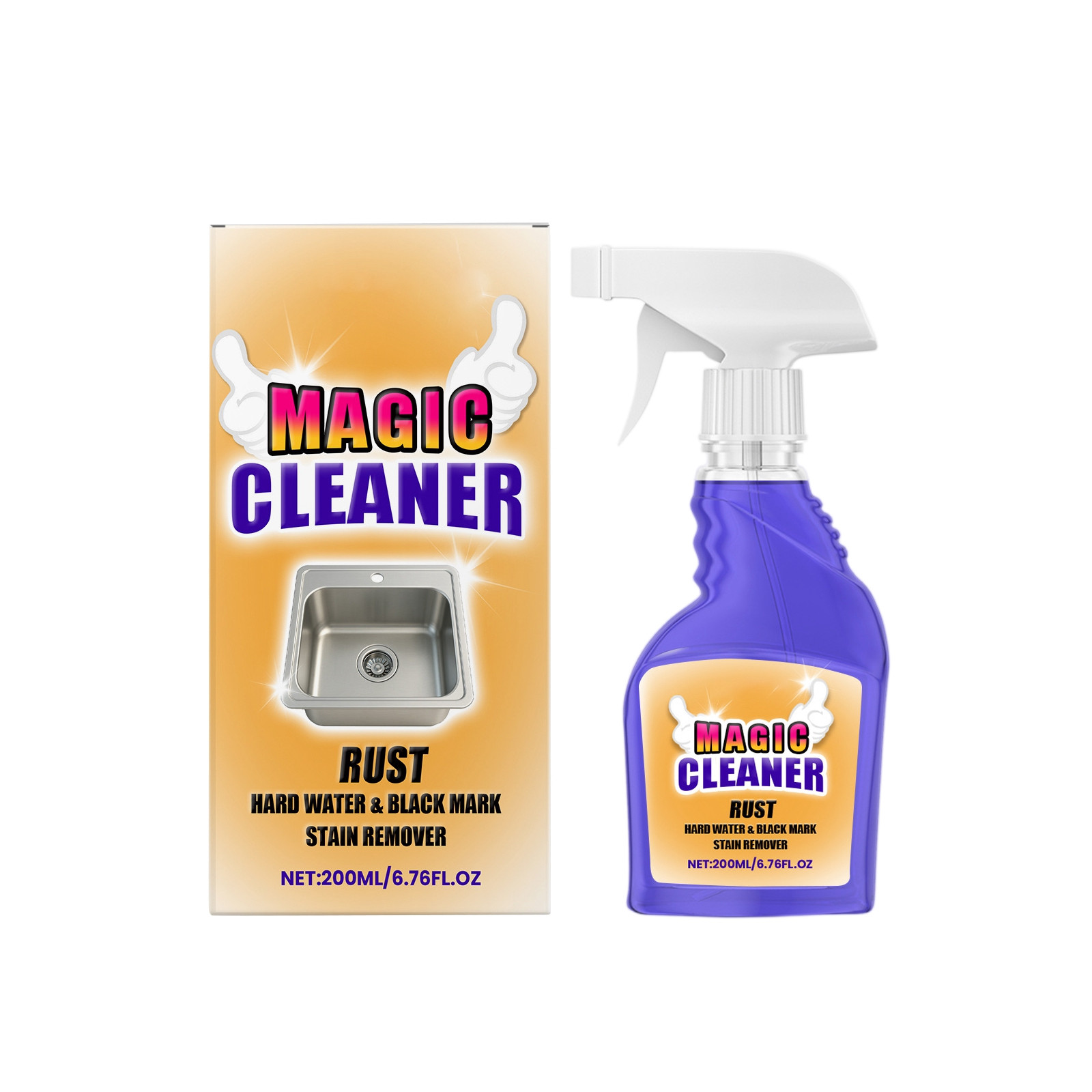 Abracadabra Wonder Cleaner 2PC 32oz – Rust Stain, Hard Water & Calcium ...