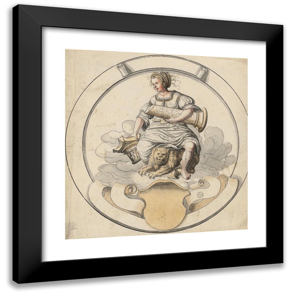 Abraham Bickhart 15x15 Black Modern Framed Museum Art Print Titled ...