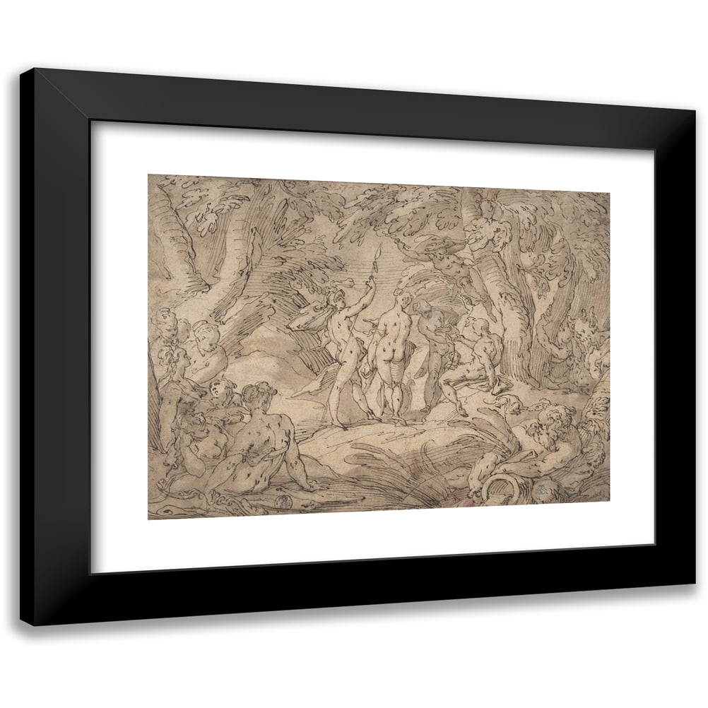 Abraham Bloemaert 18x14 Black Modern Framed Museum Art Print Titled ...
