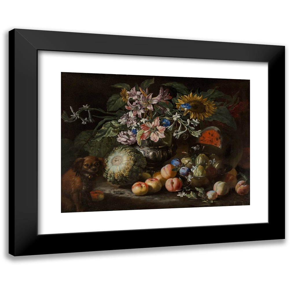 Abraham Brueghel 18x14 Black Modern Framed Museum Art Print Titled - A ...