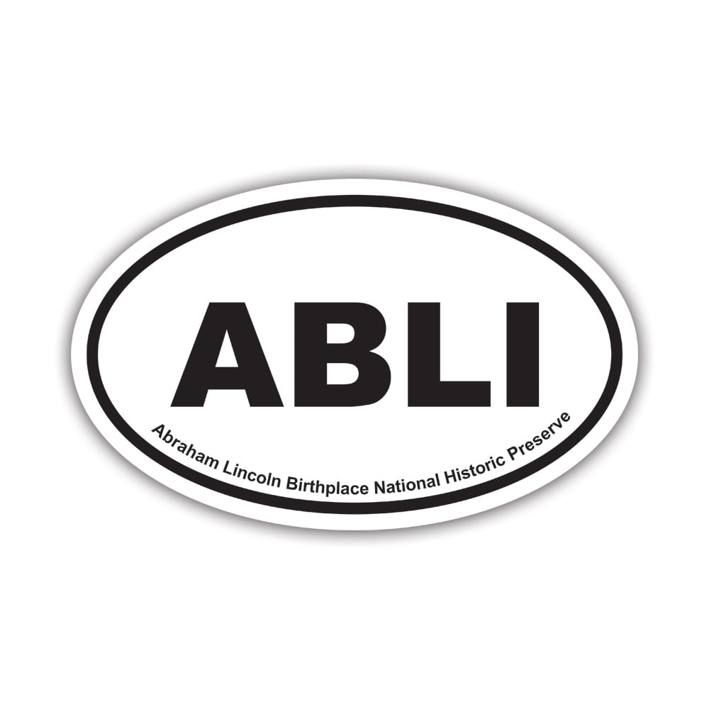 Abraham Lincoln Birthplace National Historic Preserve ABLI Oval Sticker ...