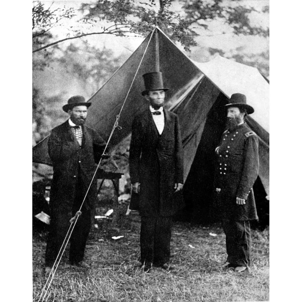 Abraham Lincoln-From L To R Allan Pinkerton History (24 x 36) - Walmart.com