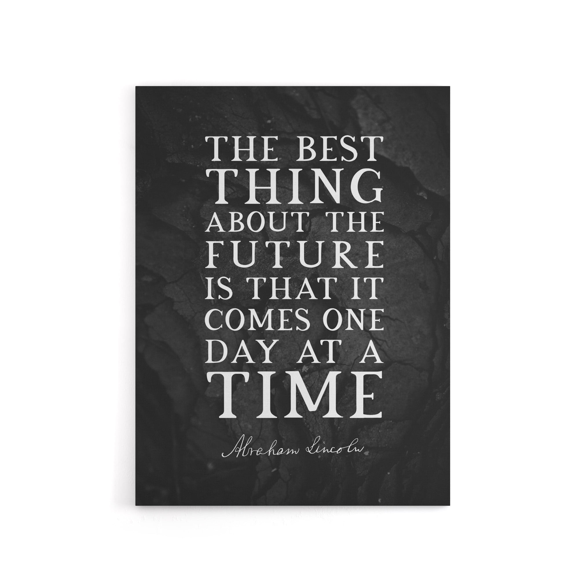 Abraham Lincoln Future Slate Quote Canvas Wall Art Print 12X16 ...