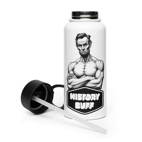 Abraham Lincoln "History Buff" Stainless Steel Water Bottle, 32 oz ...