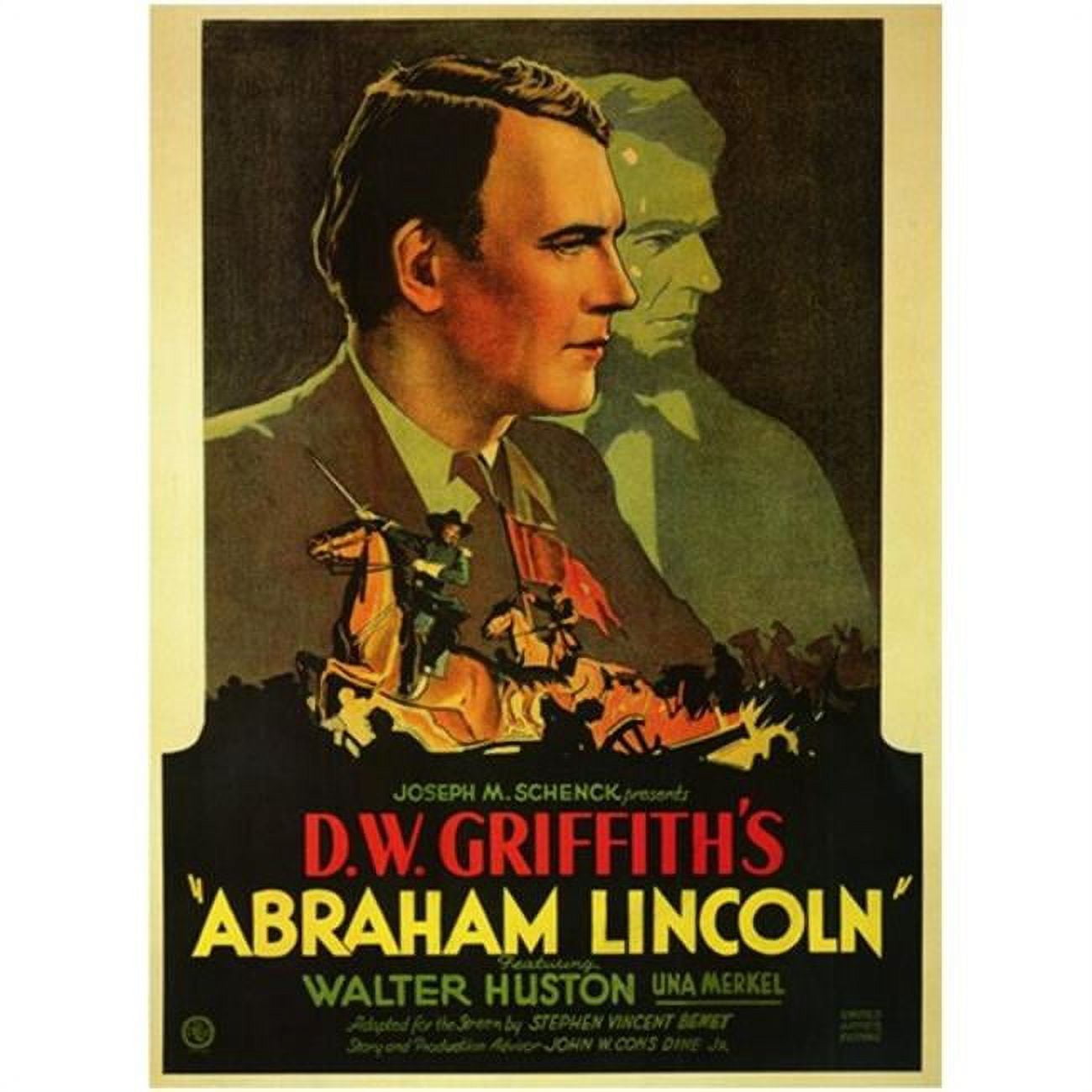 Abraham Lincoln Movie Poster - 11 x 17 in. - Walmart.com