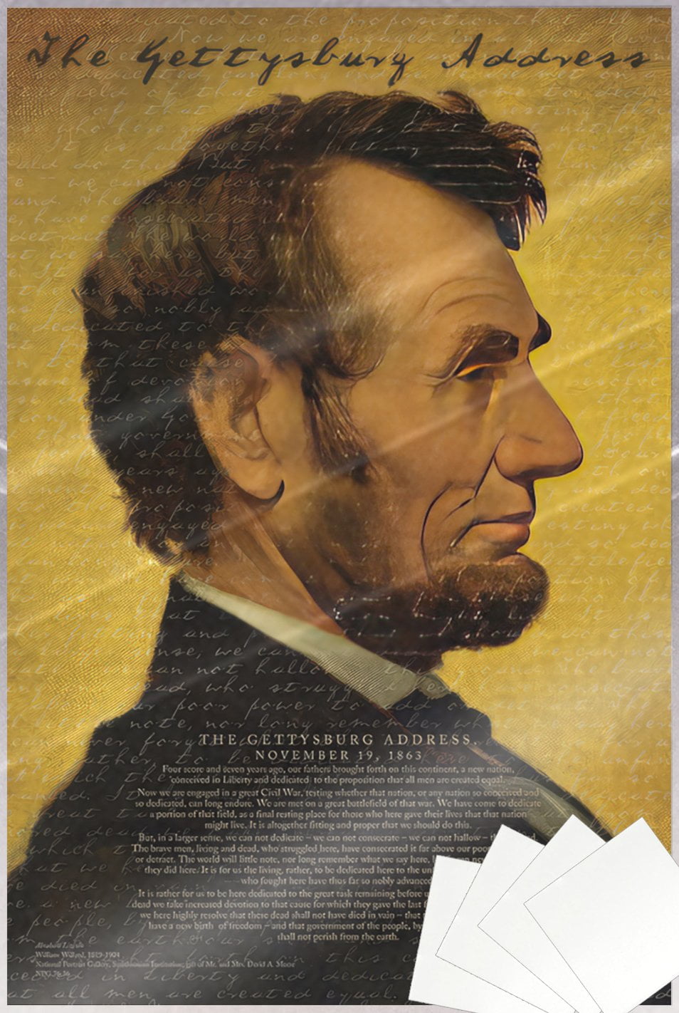 Abraham Lincoln - Smithsonian Educational Poster (Portrait - The ...