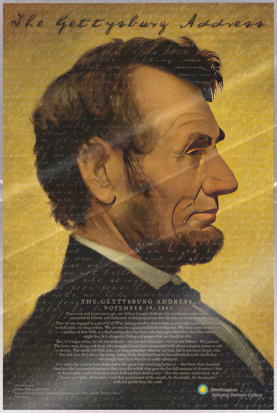 Abraham Lincoln - Smithsonian Educational Poster (Portrait - The ...
