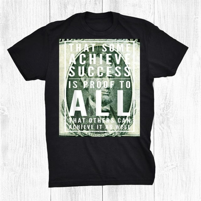 Abraham Lincoln Success Shirt Gift Black Unisex T-Shirt - Walmart.com