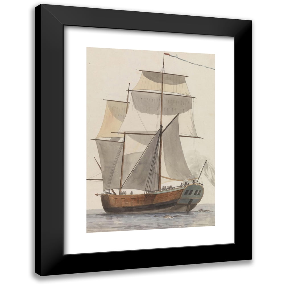 Abraham-Louis-Rodolphe Ducros 17x24 Black Modern Framed Museum Art ...