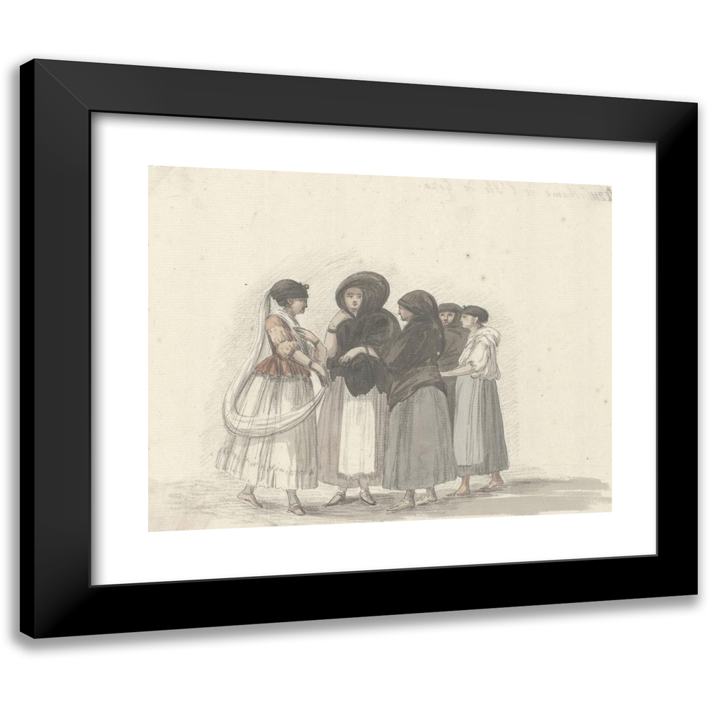 Abraham-Louis-Rodolphe Ducros 24x20 Black Modern Framed Museum Art ...