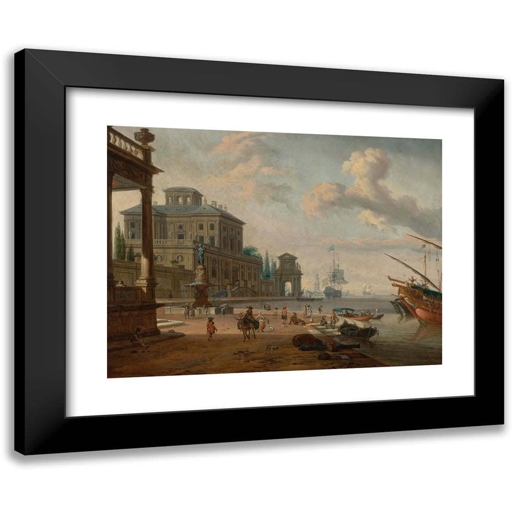 Abraham Storck 18x15 Black Modern Framed Museum Art Print Titled ...
