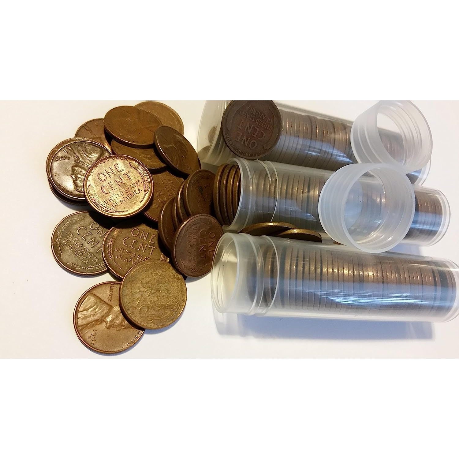 REEDERSONG Abraham Wheat Penny Rolls, 3 Rolls Unsearched, 150 Total ...