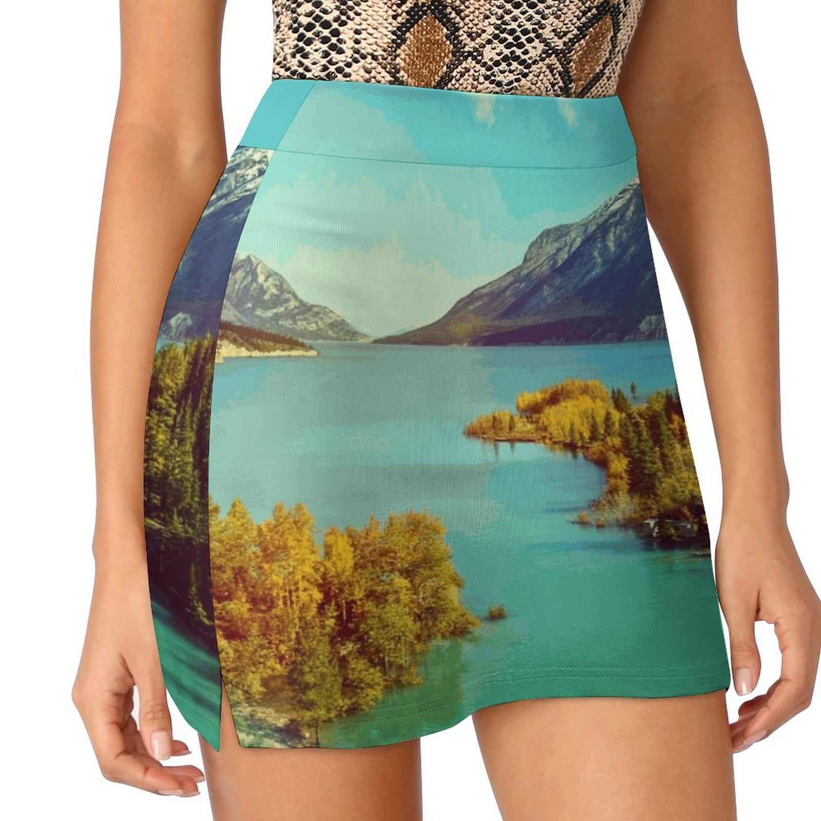 Abraham Women's skirt Aesthetic skirts New Fashion Short Skirts Blue ...