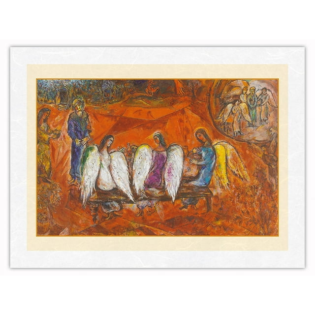 Abraham and the Three Angels - From an Original Color Painting by Marc ...