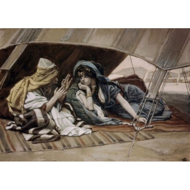 Abraham's Counsel to Sarah (Sarai), , James Tissot (1836-1902/French), , Jewish Museum, New York ...