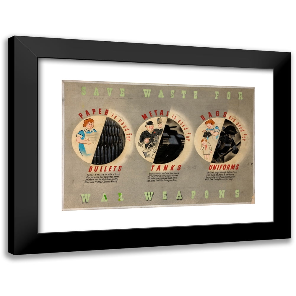 Abram Games 14x11 Black Modern Framed Museum Art Print Titled - Save ...