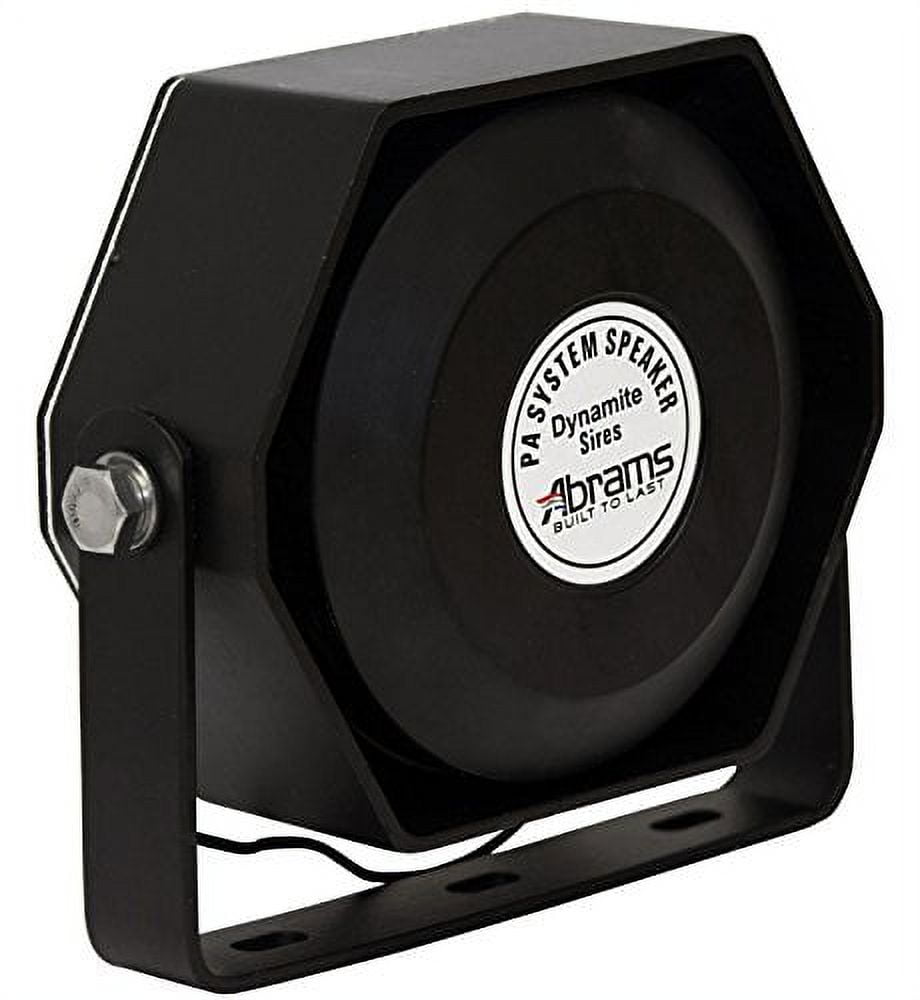 Abrams Compact 100 Watt High Performance Siren Speaker (Capable with ...