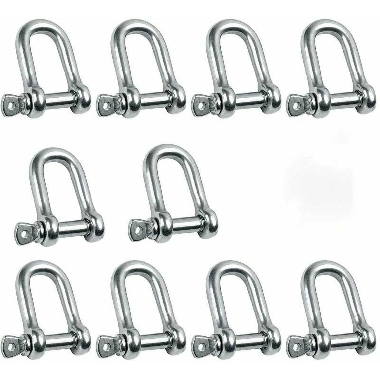 Abrasion Resistant Shackle, 304 Stainless Steel Forged Marine Grade D ...