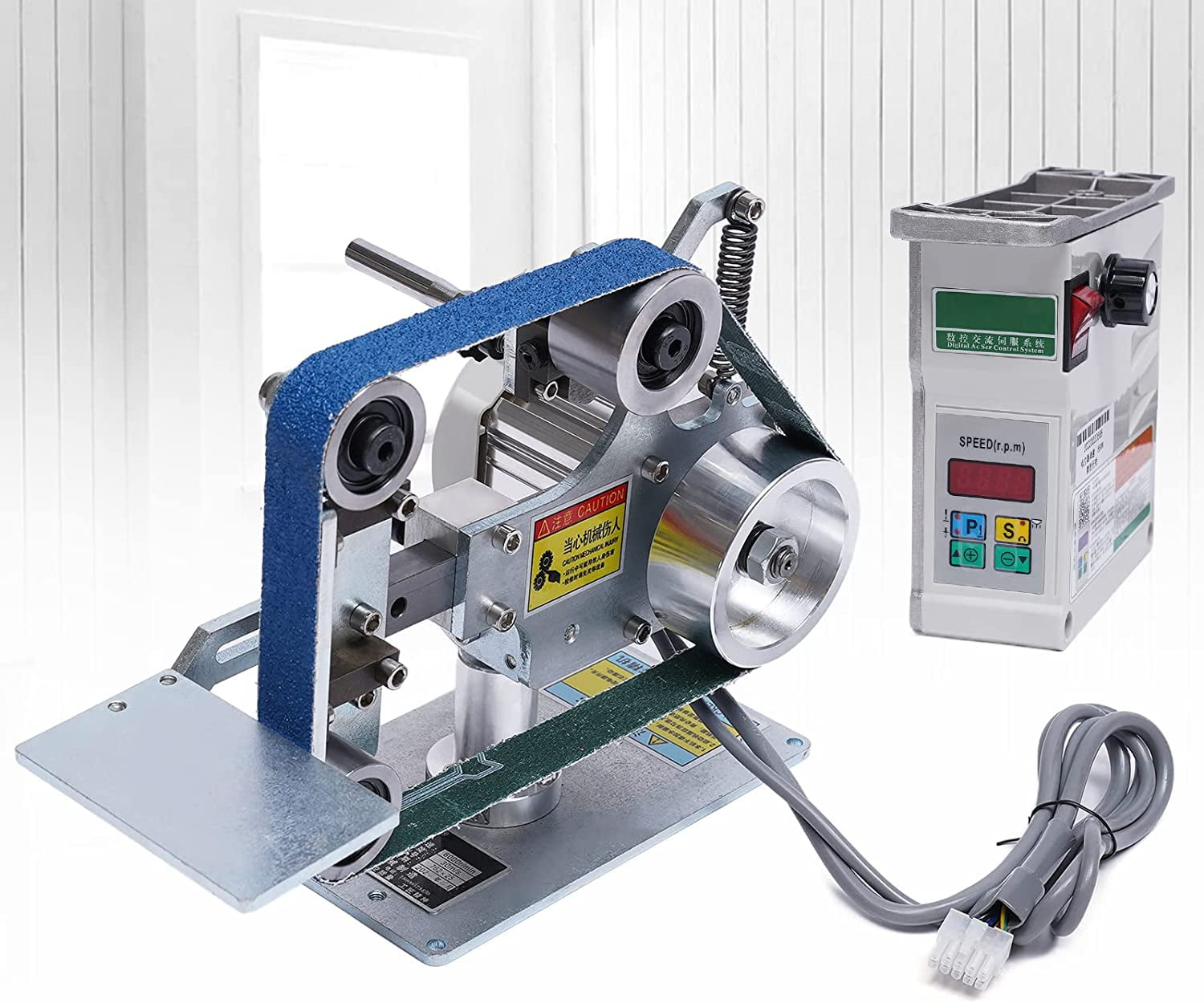 Abrasive Belt Machine 30'' x 1'' DIY Desktop Belt Sander Vertical ...