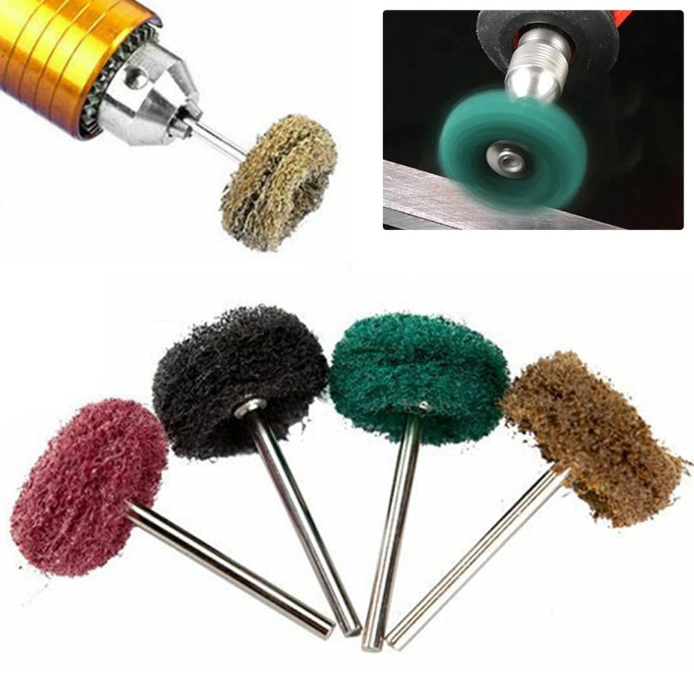 Abrasive Wheel Set, 4pcs Nylon Buffing Brush Grinding Wheel Kit ...