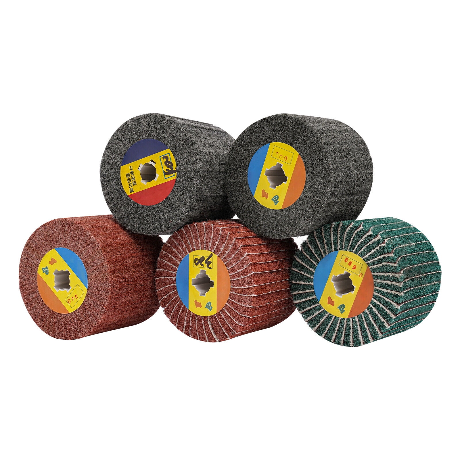 Abrasive Wire Drawing Wheel Brush Drum 240 - 600# Grit Wire Drawing ...