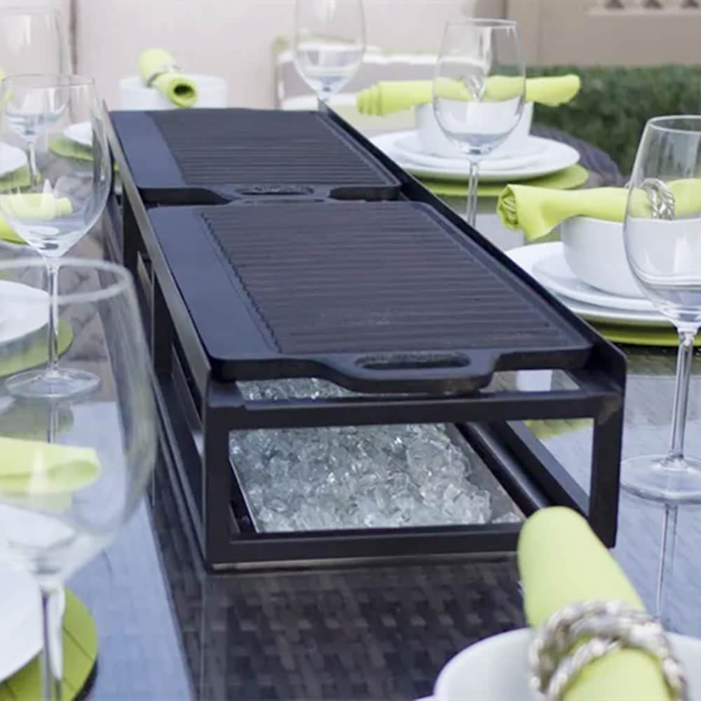 Abrihome Moda Furnishings BBQ Plates For Gas Fire Rectangle Table ...