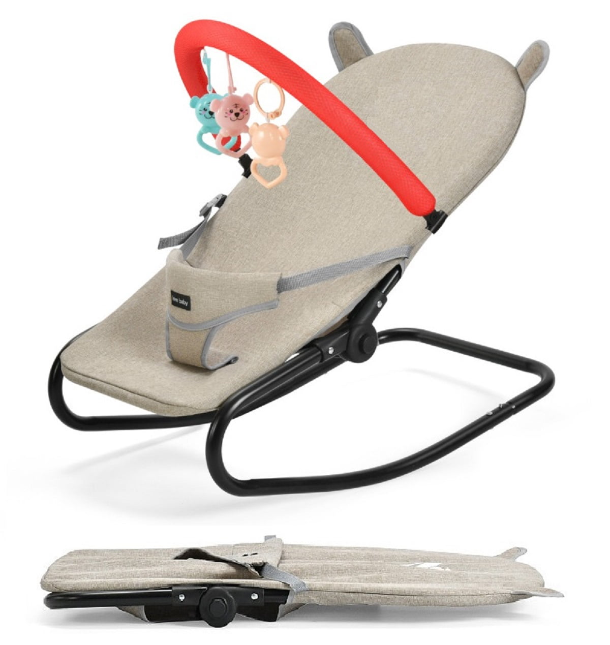 Abrotain Baby Rocker 2 in 1 Baby Bouncer Portable Swing Rocking Chair ...