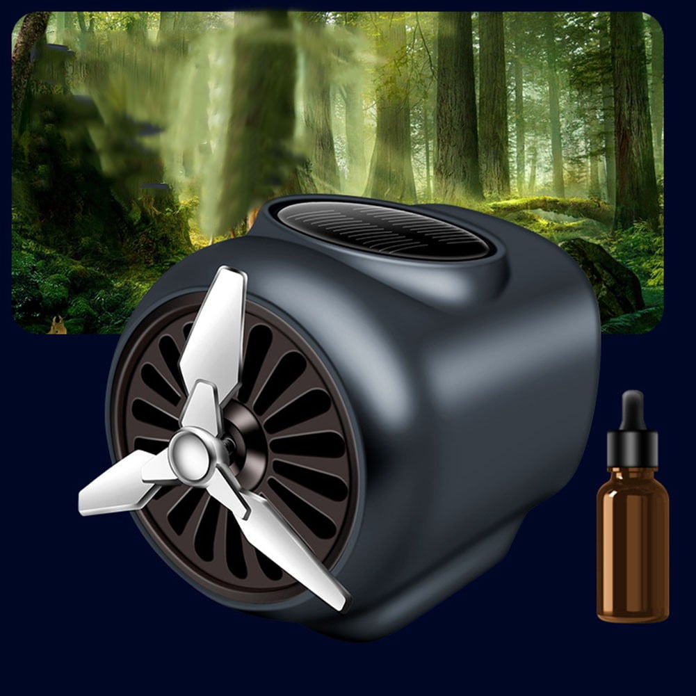 ABS Automatic Solar Power Rotating Airplane Helicopter Car Perfume Auto ...