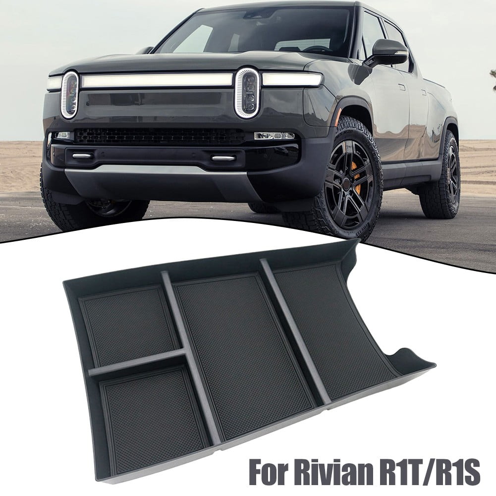 Abs Center Console Storage Box Organizer Tray Fits For Rivian R1S R1T ...