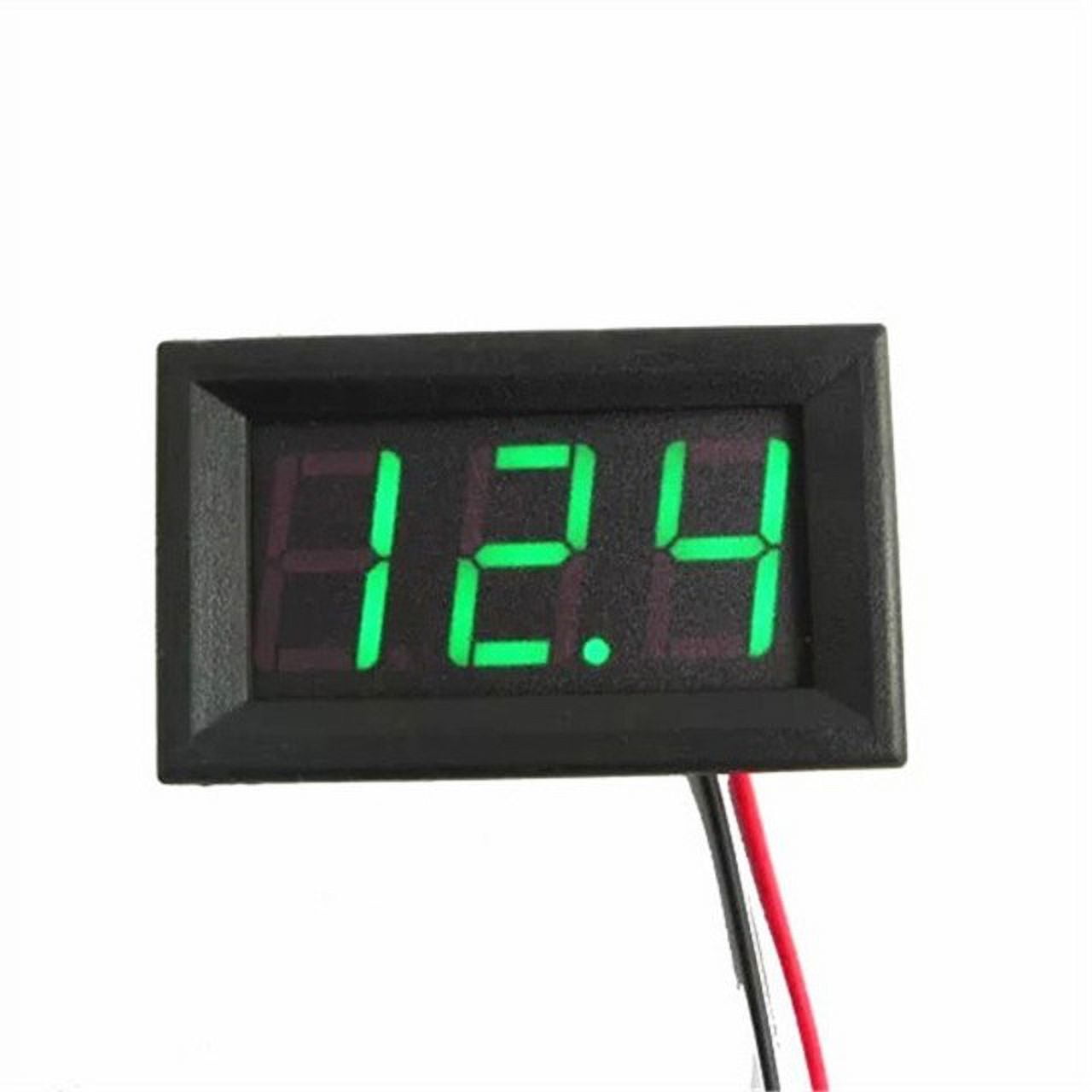 Abs Digital Voltmeter Three-digit Two-wire Voltmeter Head Dc 5v-120v ...