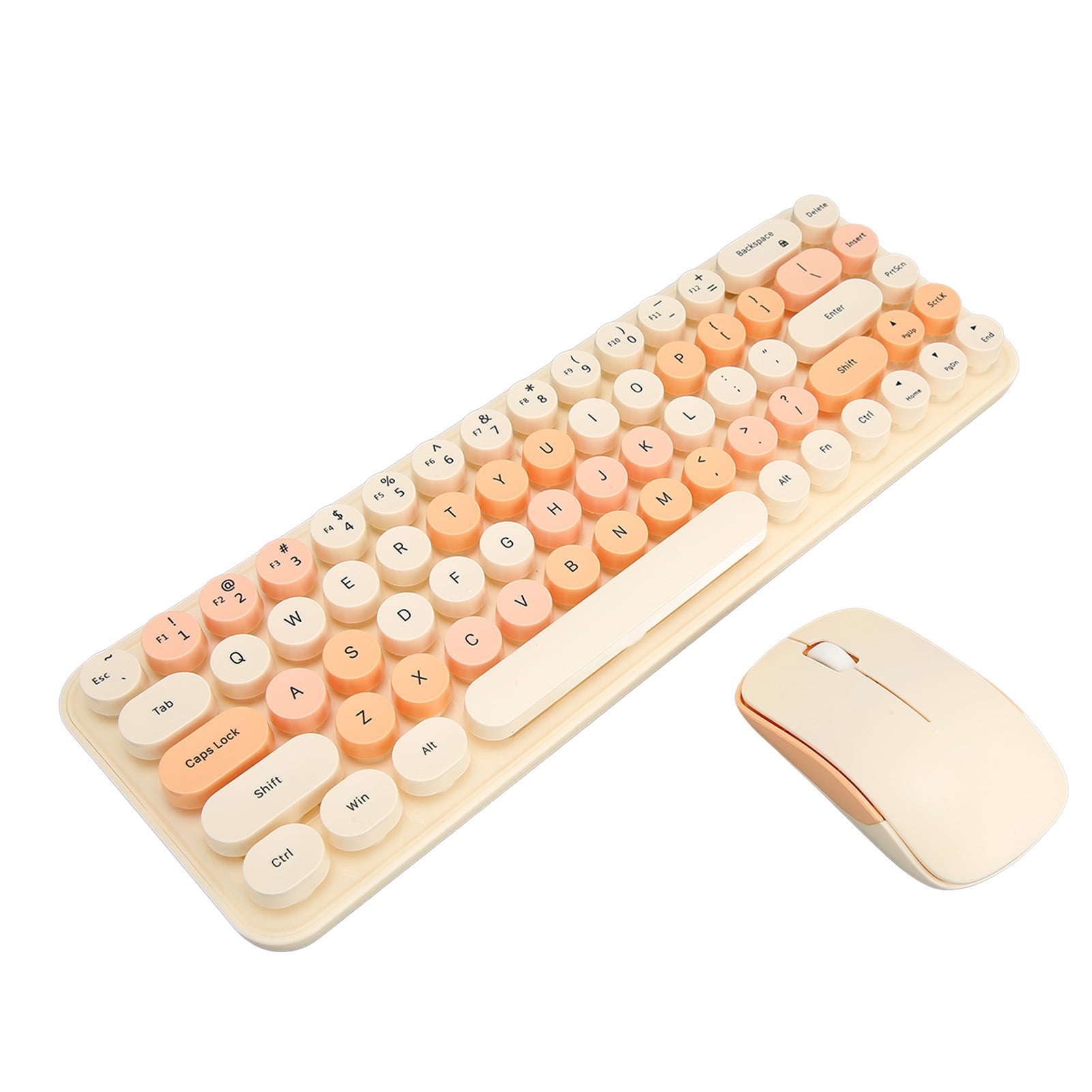 Abs Material Usb Keyboard And Mouse 2.4G68-Key Low-Consumption Retro ...