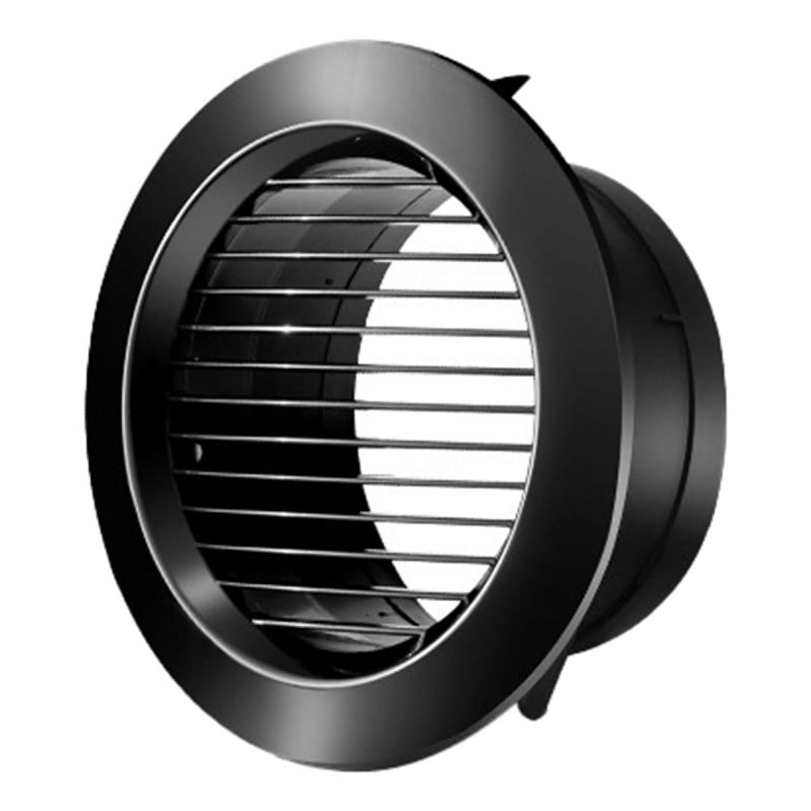 Abs Round Exhaust Ventilation Port Straight Lobe Black 100Mm 125Mm ...